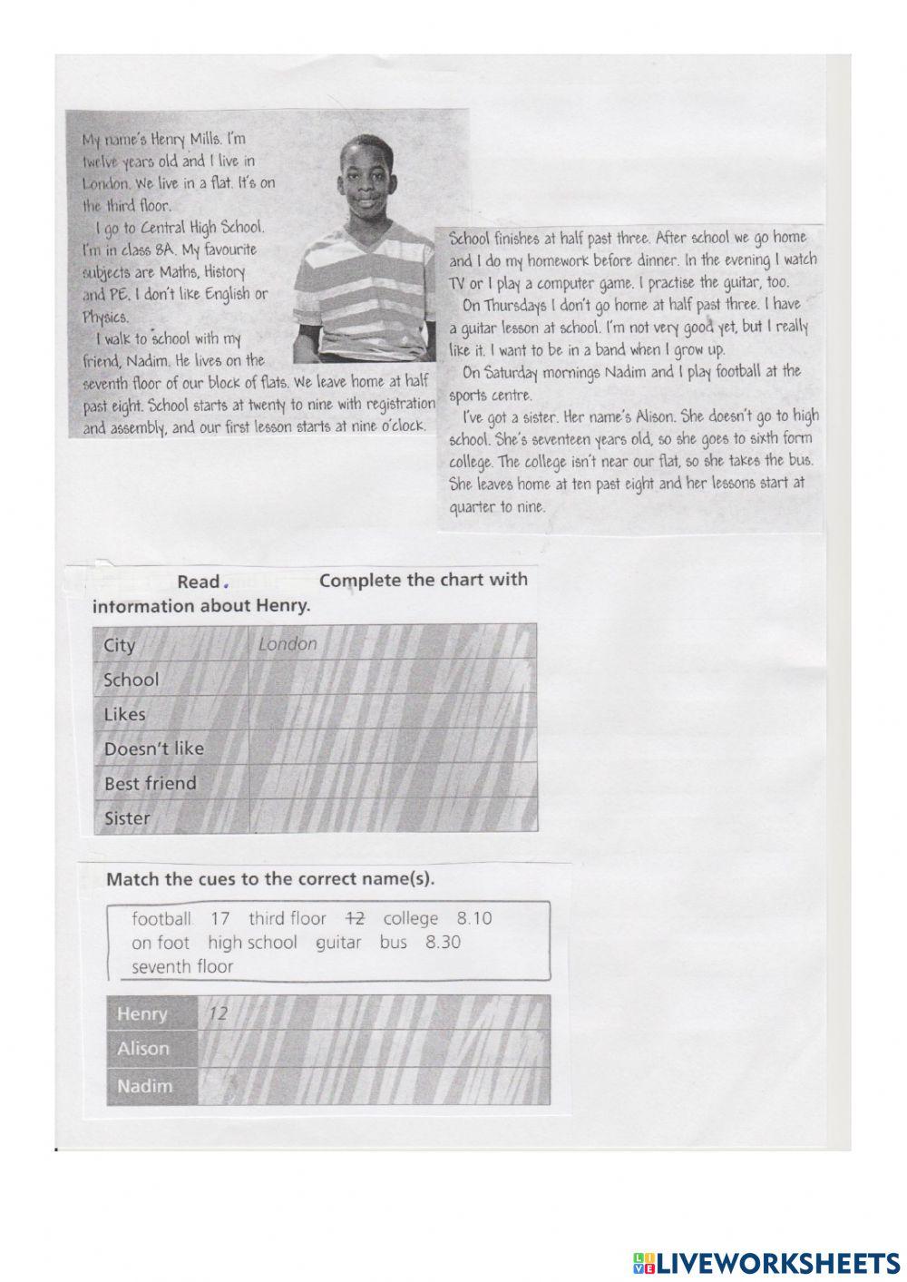 Project 2 - Uni… | Free Interactive Worksheets | 4225407