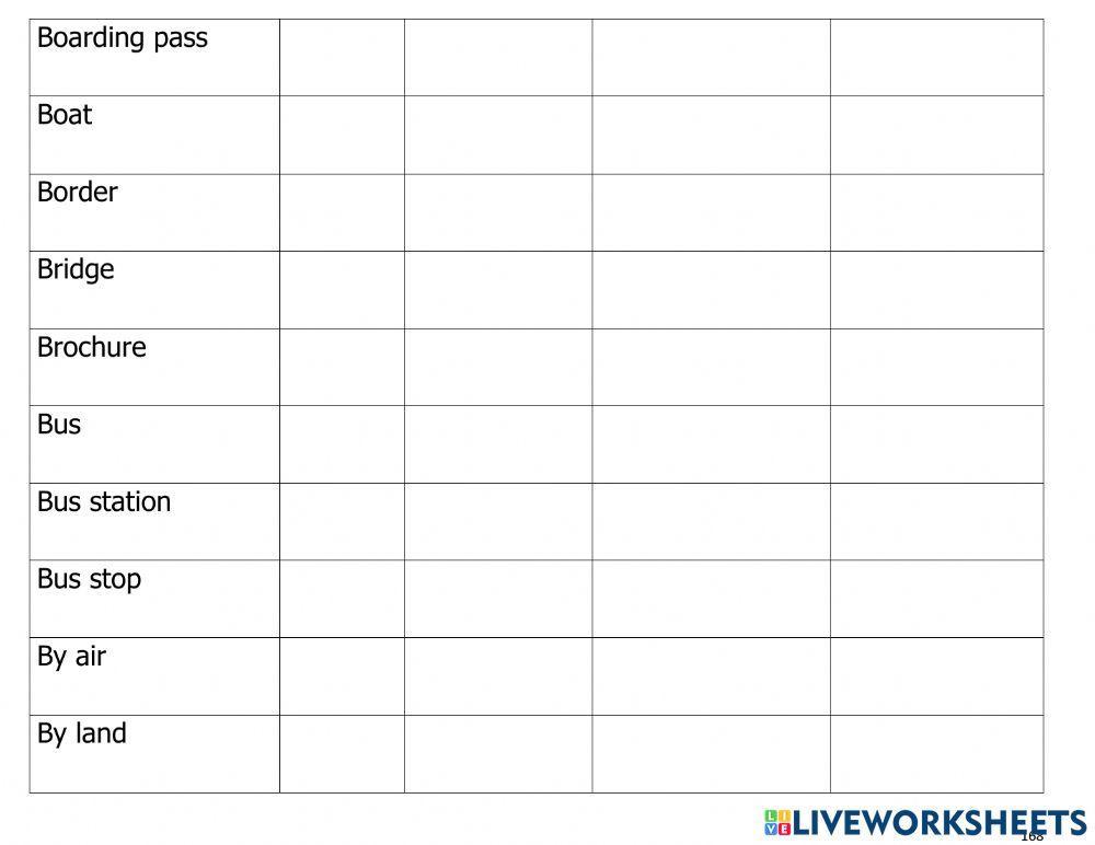 Vtv-pet-Travel and Transport worksheet | Live Worksheets