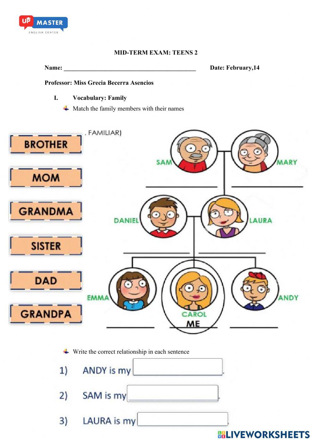 TEENS 2 FEBRUARY-MID TERM EXAM | UPMASTERTEENS | Live