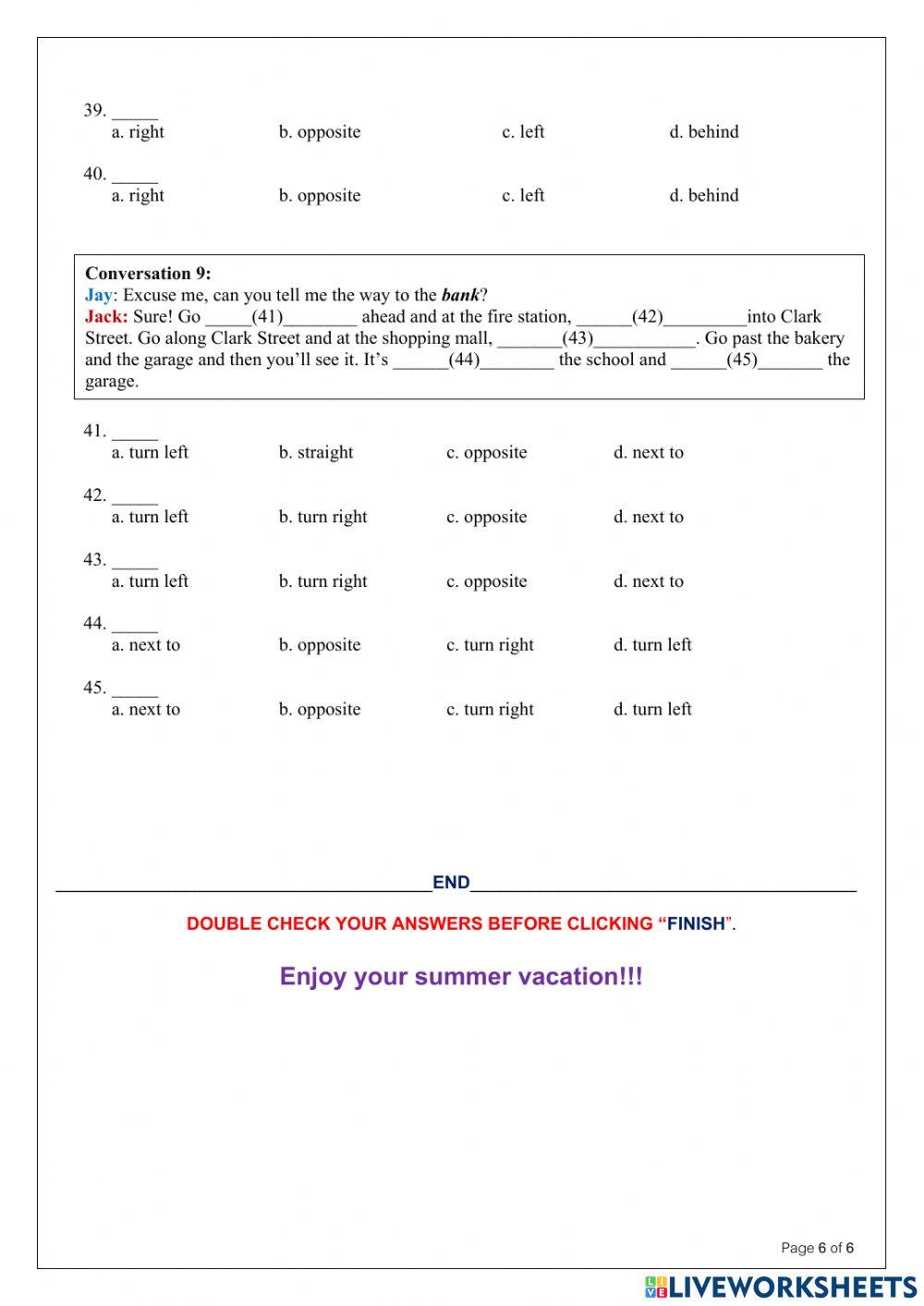 M1 FINAL EXAM s… | Free Interactive Worksheets | 4311670