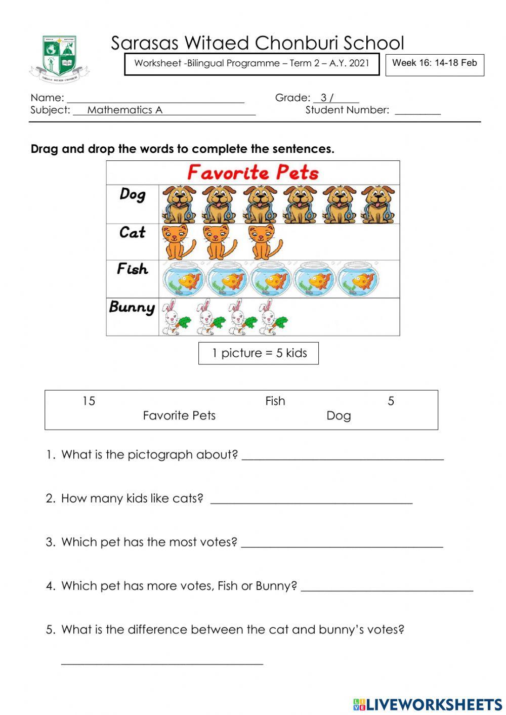 1868125 | Picture Graph A | DanicaViray | LiveWorksheets