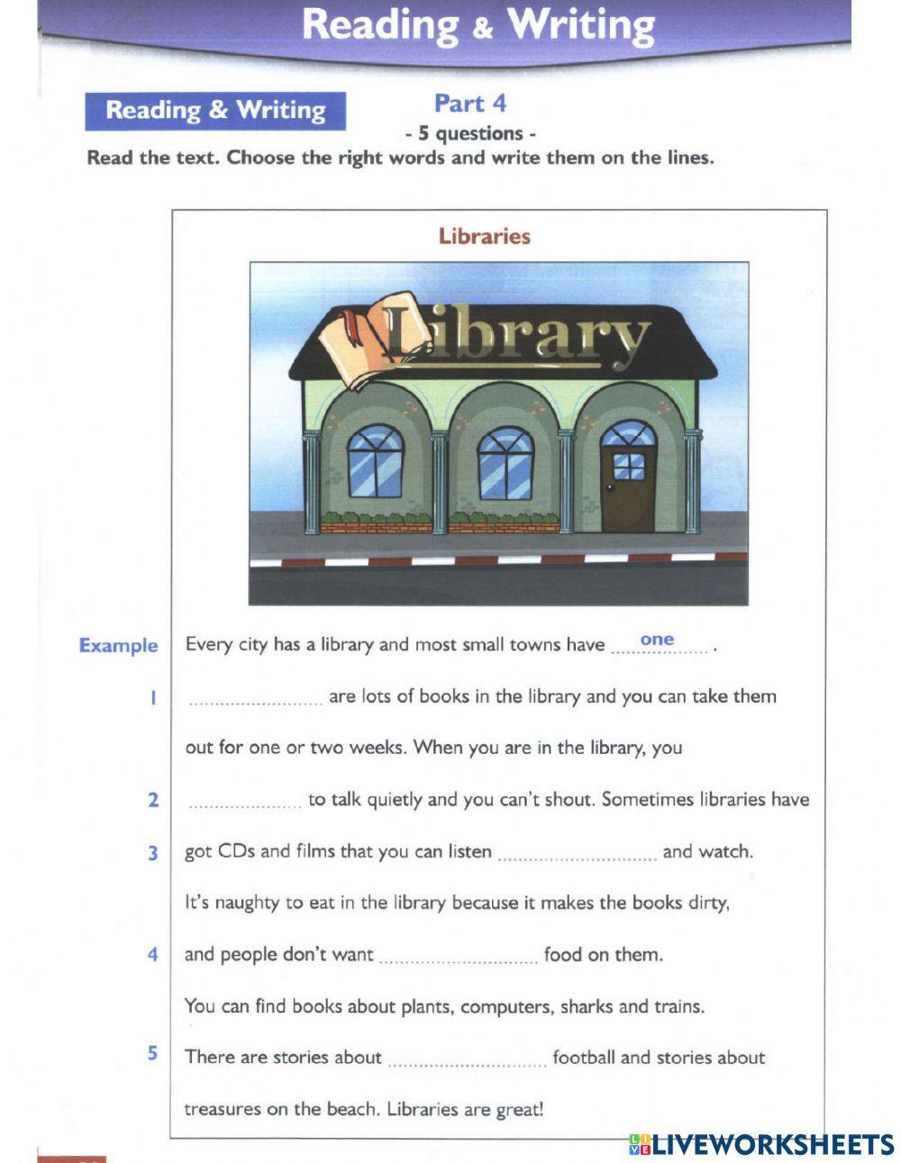 Movers - Succeed Test 1 - Reading p4,5 | Bright Smile