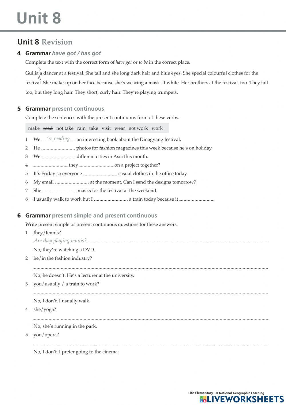 book 2 Unit 8 revision 1319 | ZAMponda | Live