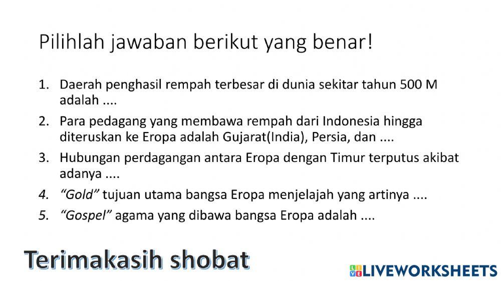 Penjajah Eropa 4082158 | Mohamad Randy Sobari