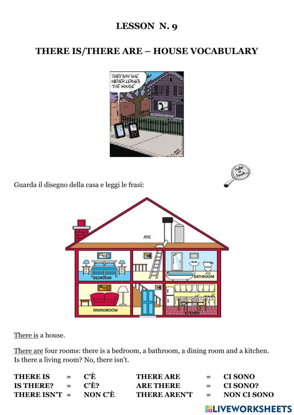 9. There is-are - House and Furniture online exercise for | Live Worksheets