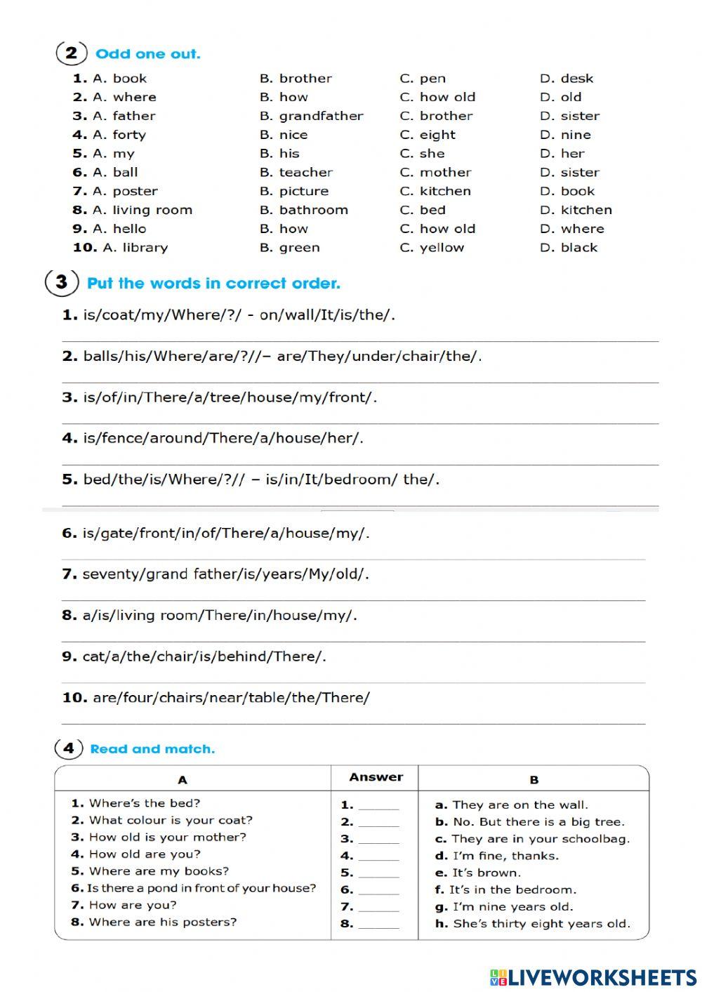 unit 11 online exercise for | Live Worksheets