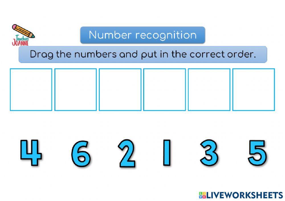 Number Order interactive activity | Live Worksheets