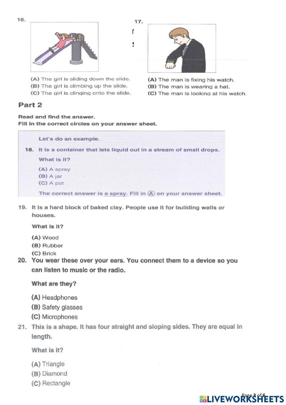 Teacher Jennifer TP S1 Practice test 1 worksheet | Live Worksheets