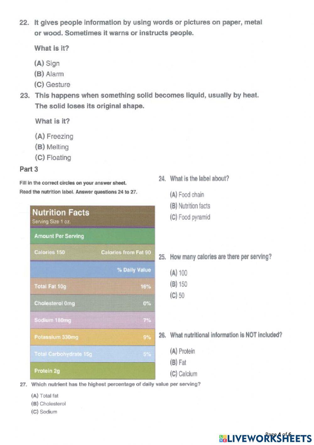 Teacher Jennifer TP S1 Practice test 1 worksheet | Live Worksheets