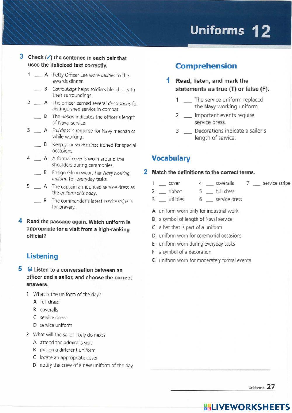 HOMEWORK No 12 | Free Interactive Worksheets | 6833583