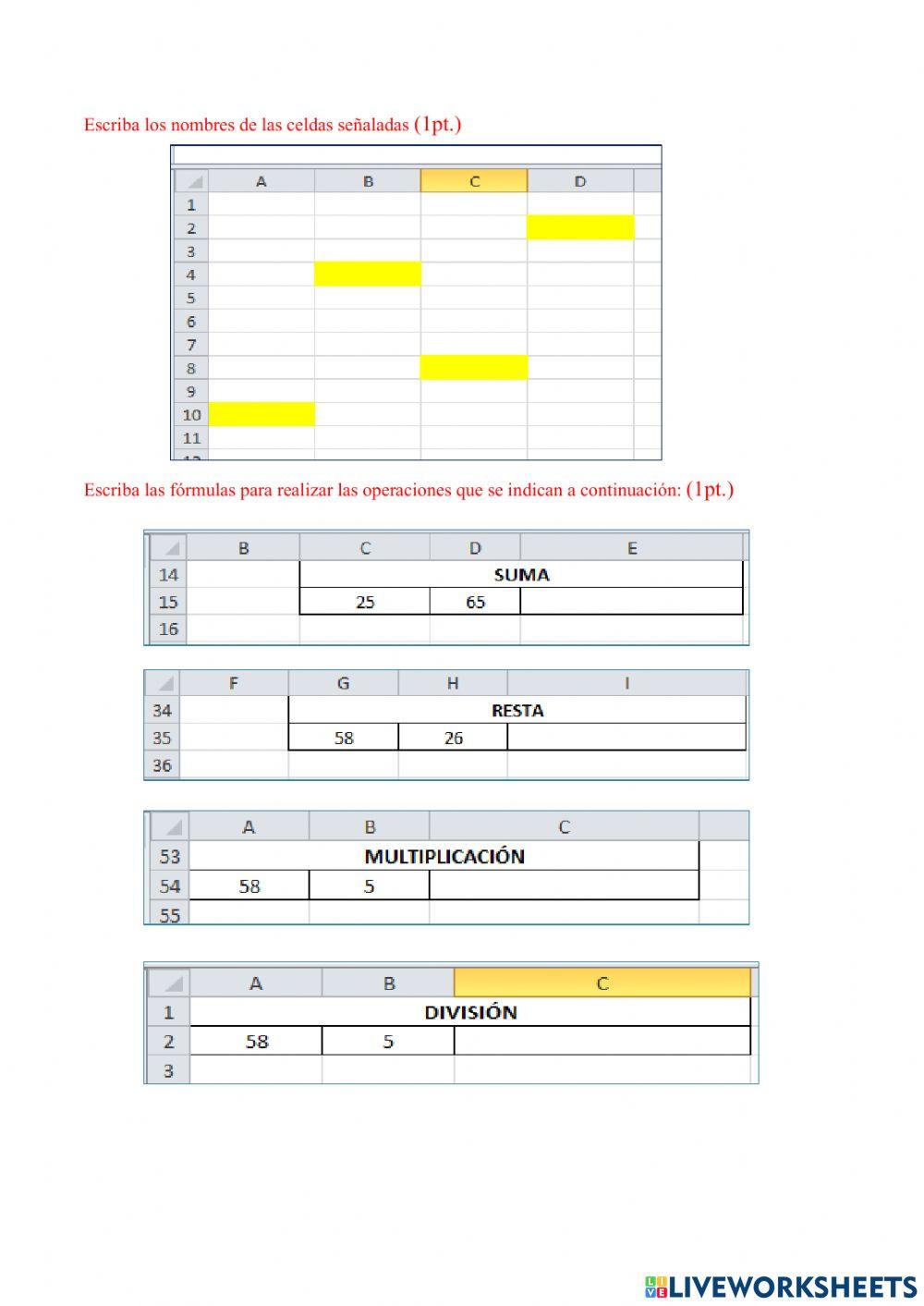 Examen 6to | Free Interactive Worksheets | 1872497