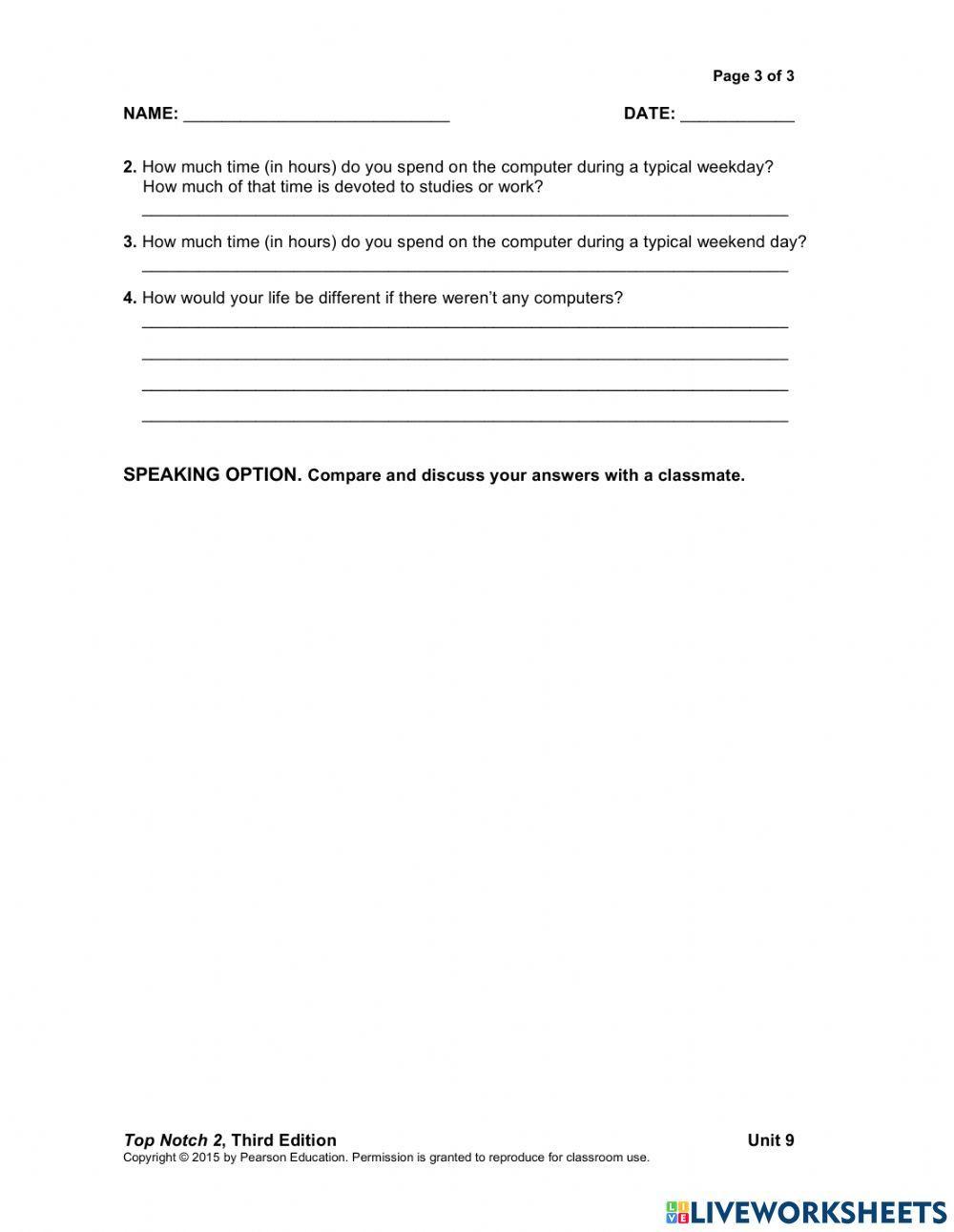 Top notch pop s… | Free Interactive Worksheets | 1872782