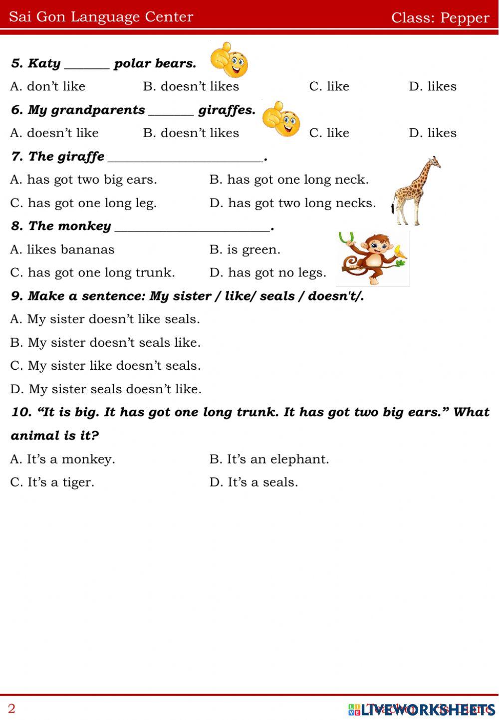 Homework-class Pepper Feb 14th worksheet | Live Worksheets