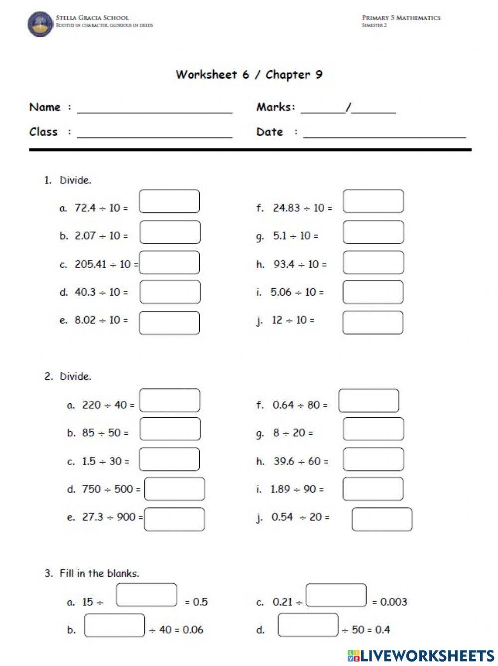 1872965 | Worksheet 6 Chapter 9 | ishakwenas