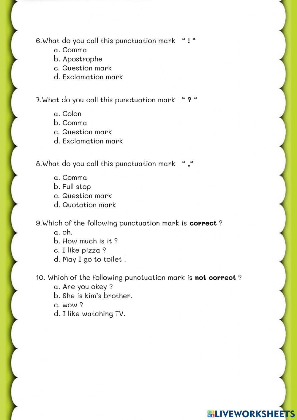 Post Test free worksheet | Live Worksheets