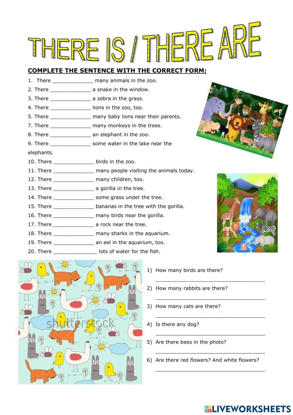 There is - Ther… | Free Interactive Worksheets | 1873339