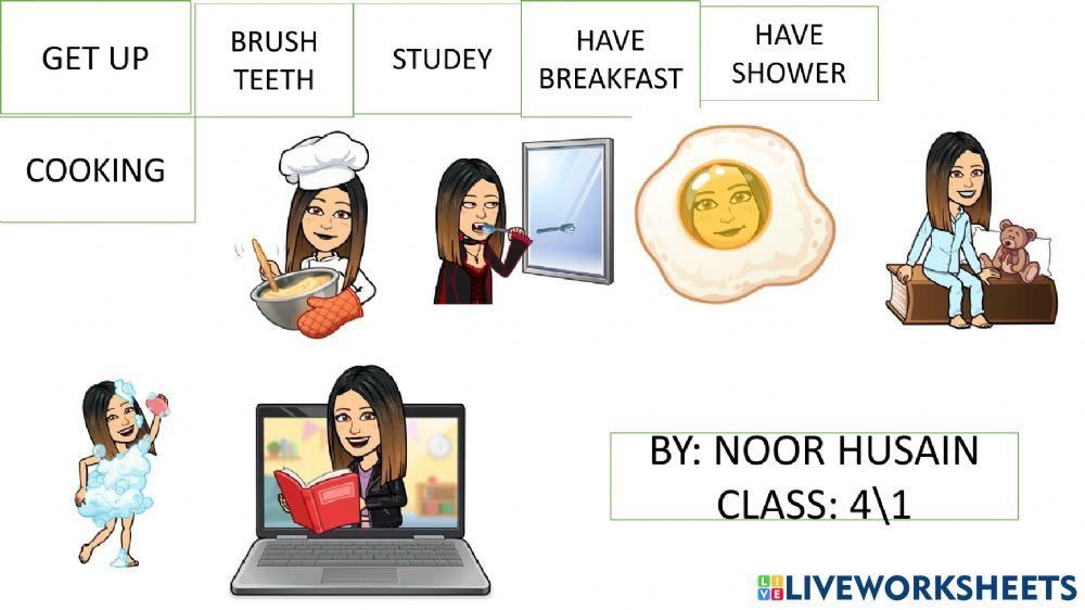 Daily Routine online exercise for Grade 4 | Live Worksheets