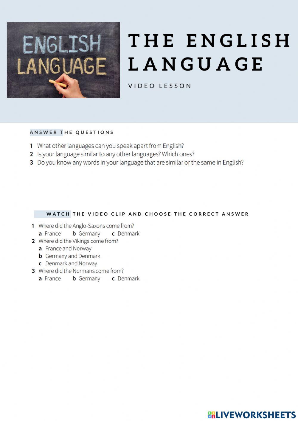 The English Language GOLD worksheet | Live Worksheets