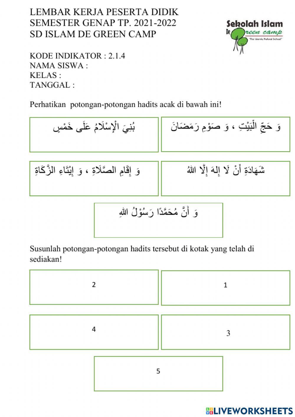 Hadits rukun islam 1873651 | Bianca Naluri Firmansyah