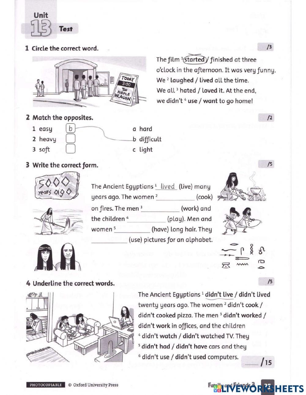 FF3 Unit 13 2734823 | Senmy | Live Worksheets