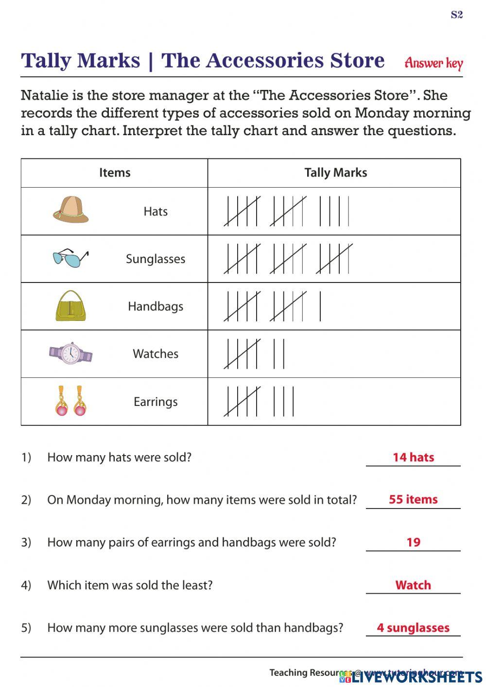 Chapter 4: Statistics (Revision) online exercise for | Live Worksheets