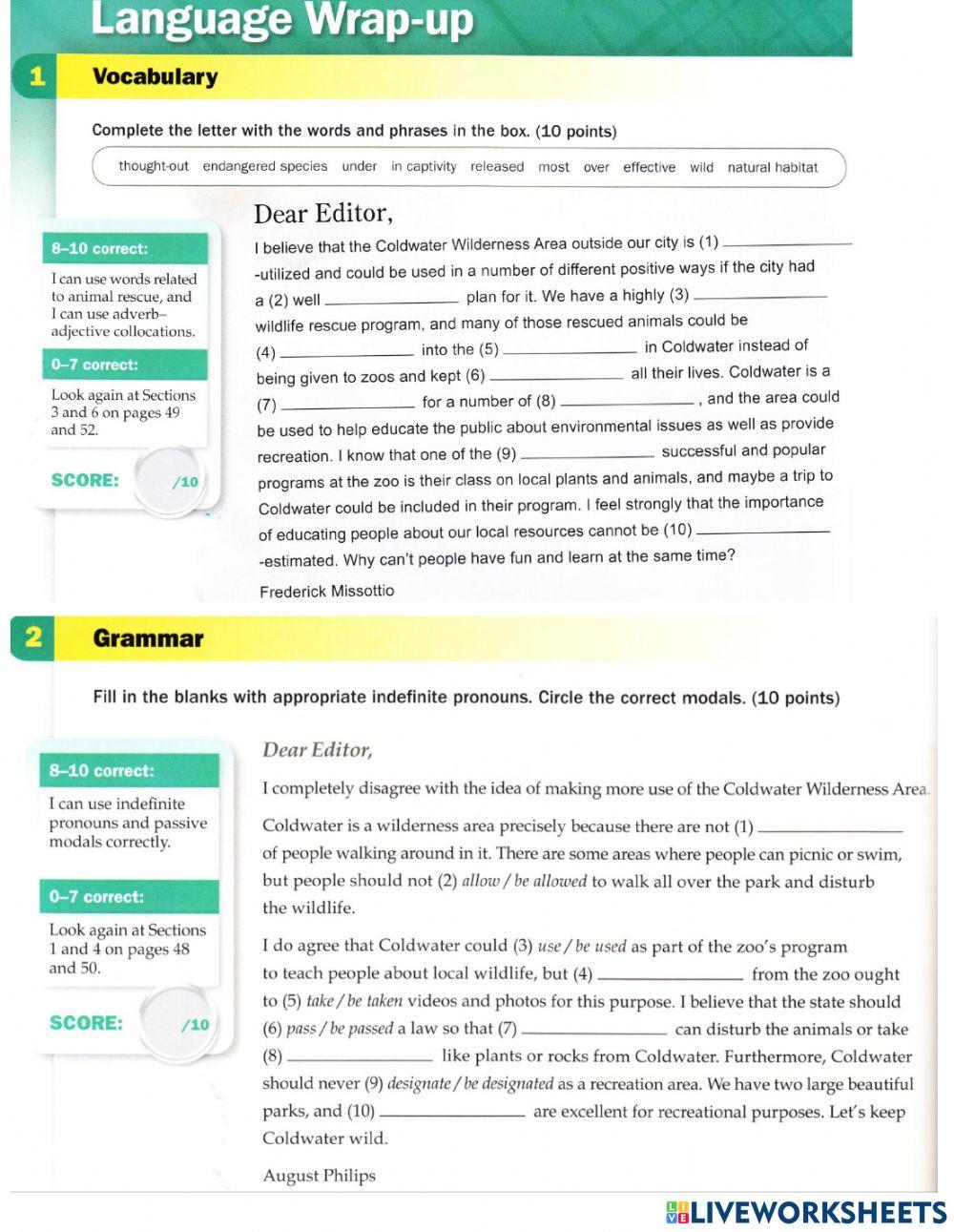 UNIT 5: LANGUAG… | Free Interactive Worksheets | 5300552