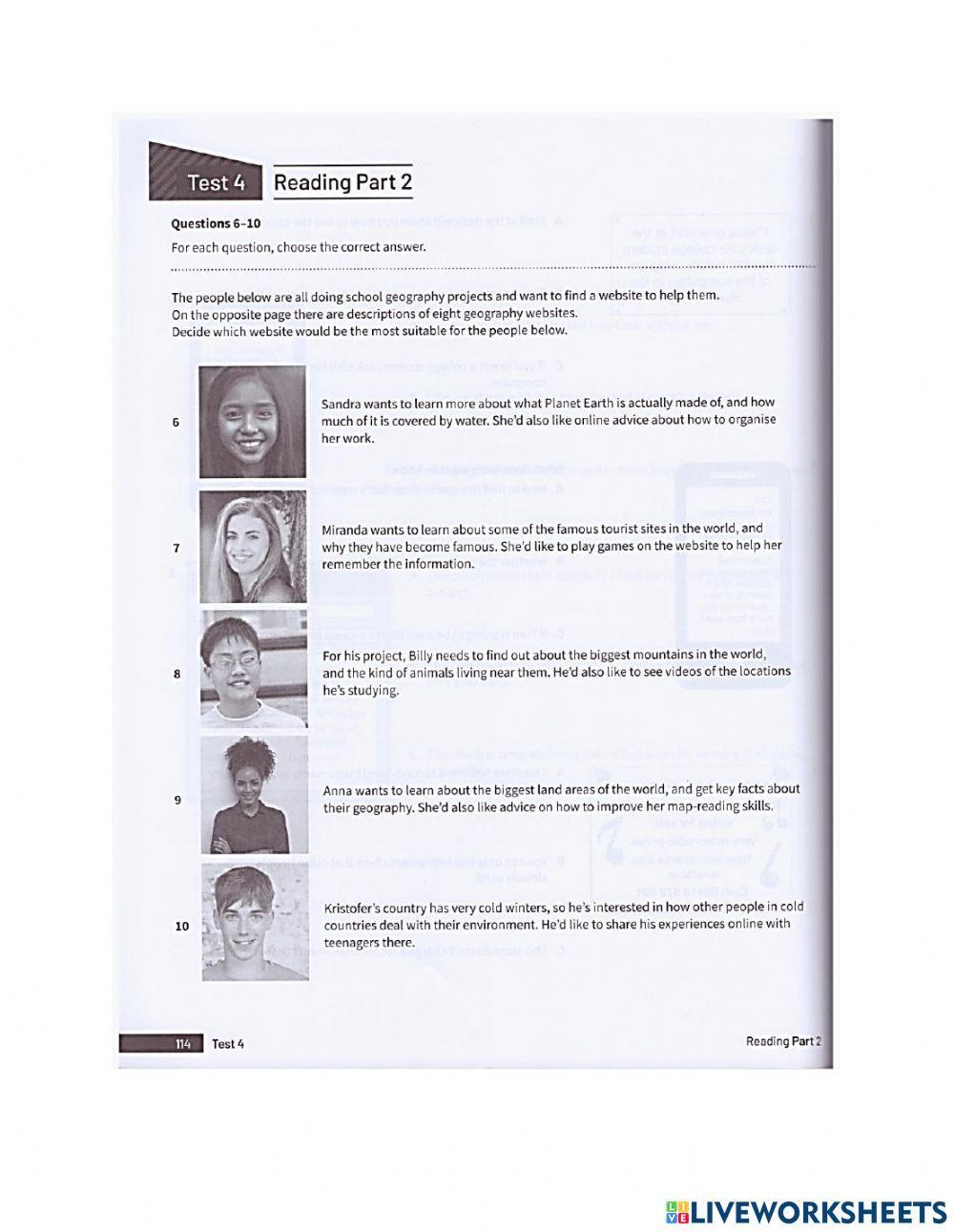 Pet reading | Free Interactive Worksheets | 1876369