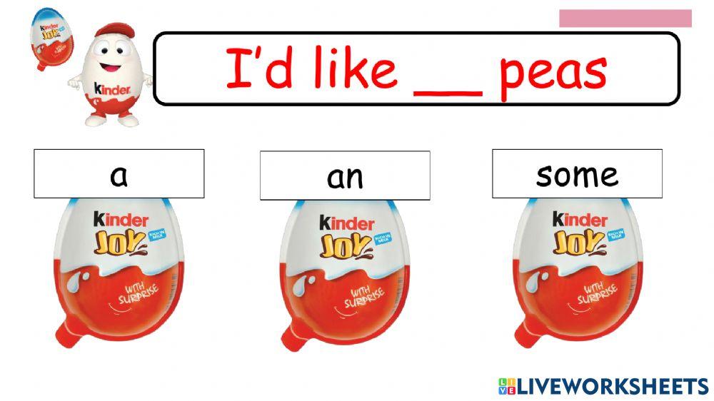 A an some activity for grade 3 | Live Worksheets