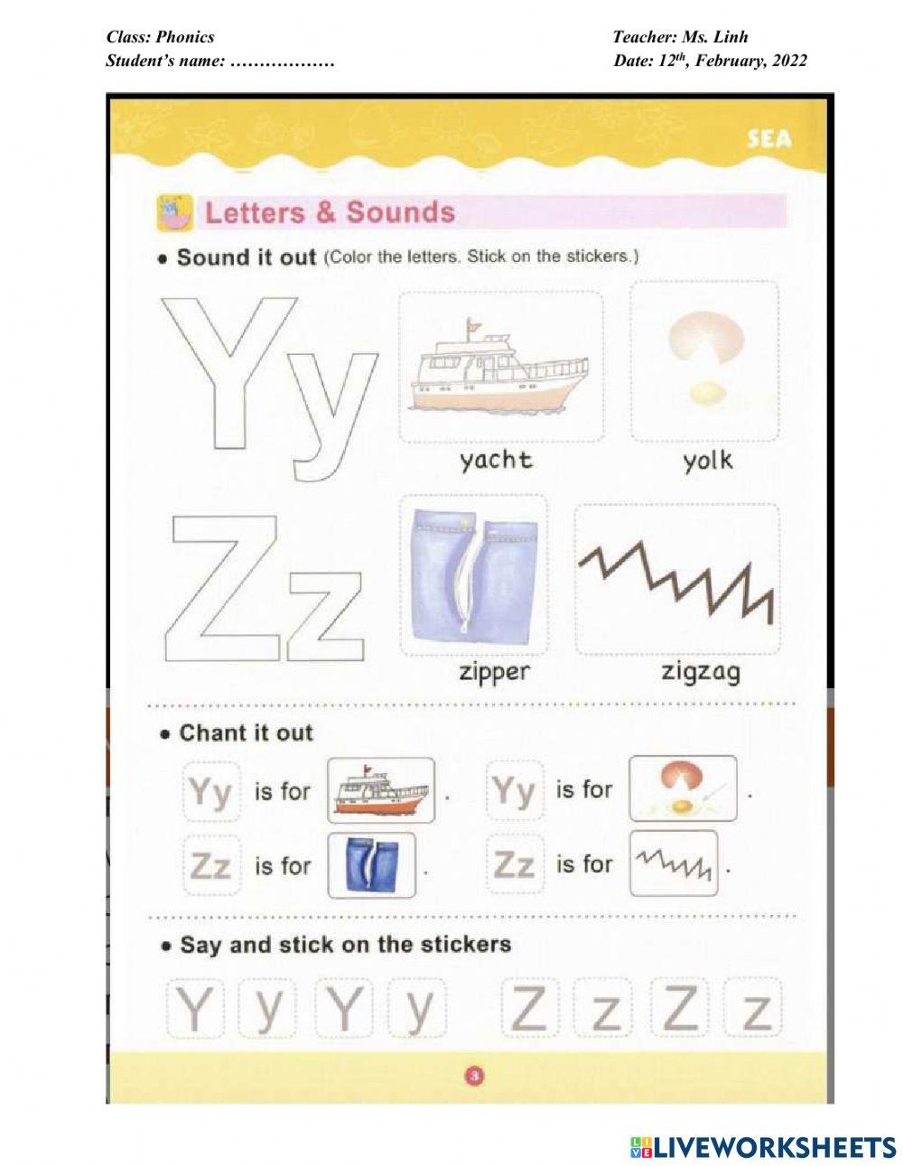 Phonics online exercise for 4 | Live Worksheets
