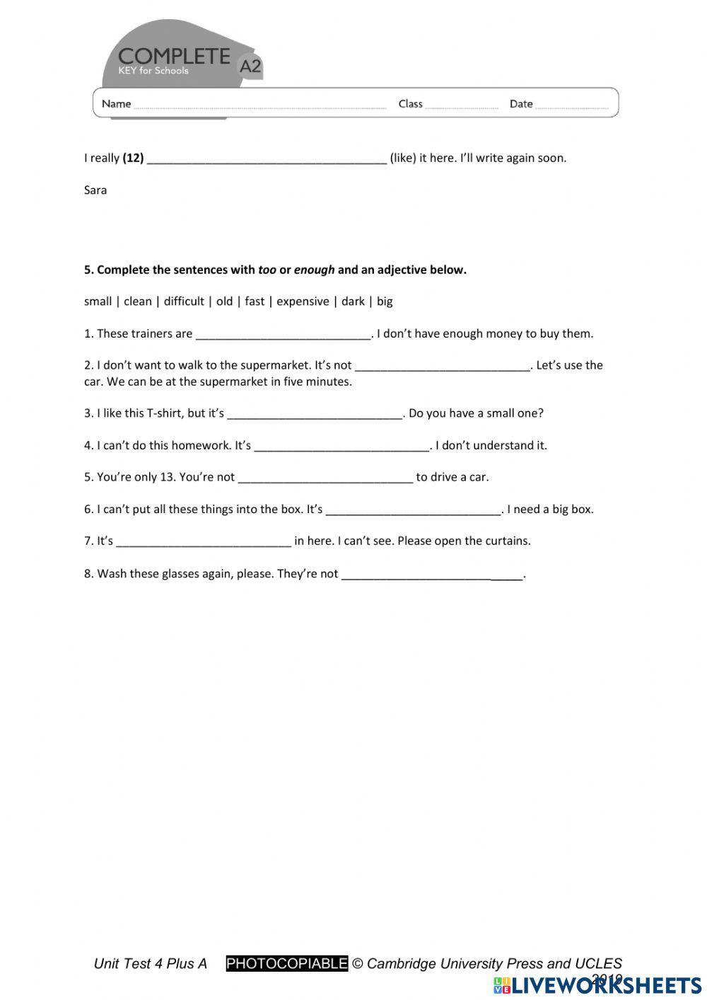 6834832 | KET COMPLETE UNIT 4 | Lorenafunnylearning