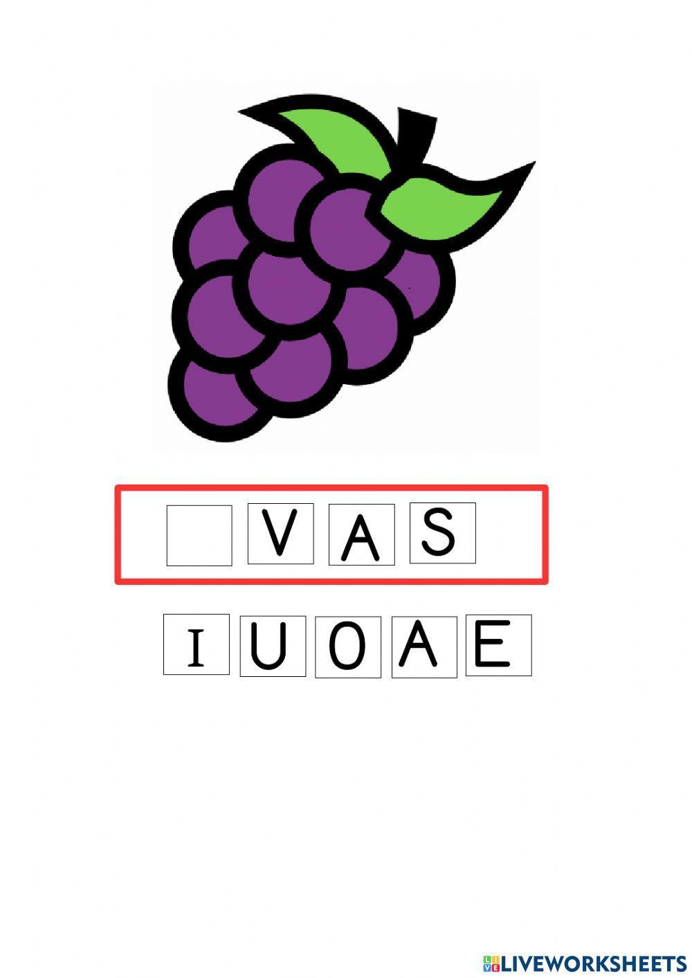 Letra u | Free Interactive Worksheets | 1876889