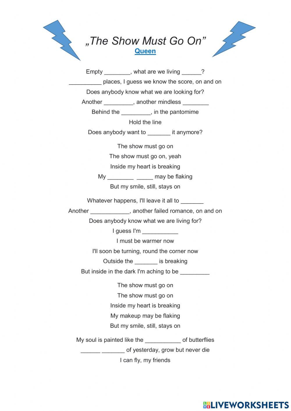 1876902 | A song | martam34 | LiveWorksheets