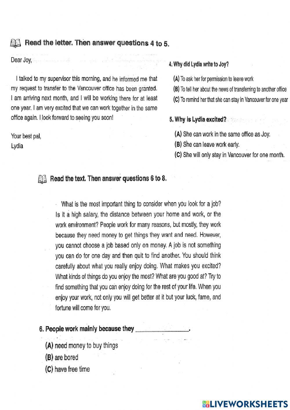 TOEFL PRACTICE STEP2 BOOK2 TEST3 READING online exercise for | Live ...