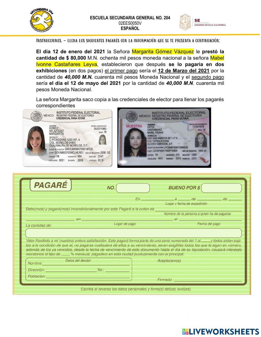 Documentos admi… | Free Interactive Worksheets | 1877285