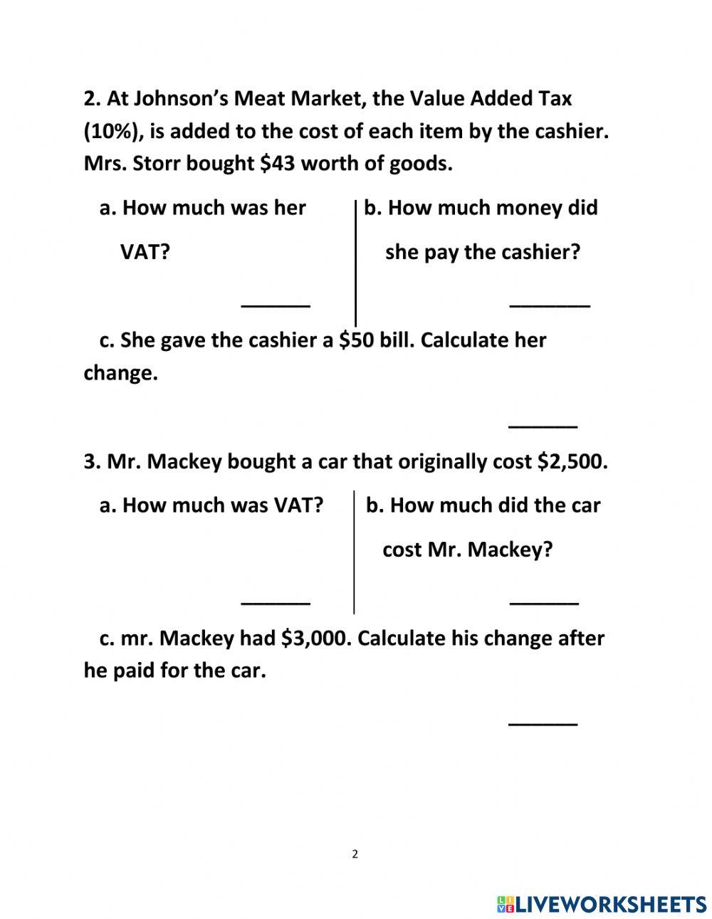 Percentages 3 worksheet | Live Worksheets