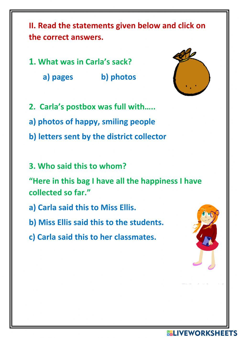 english 21-2-22 online exercise for | Live Worksheets