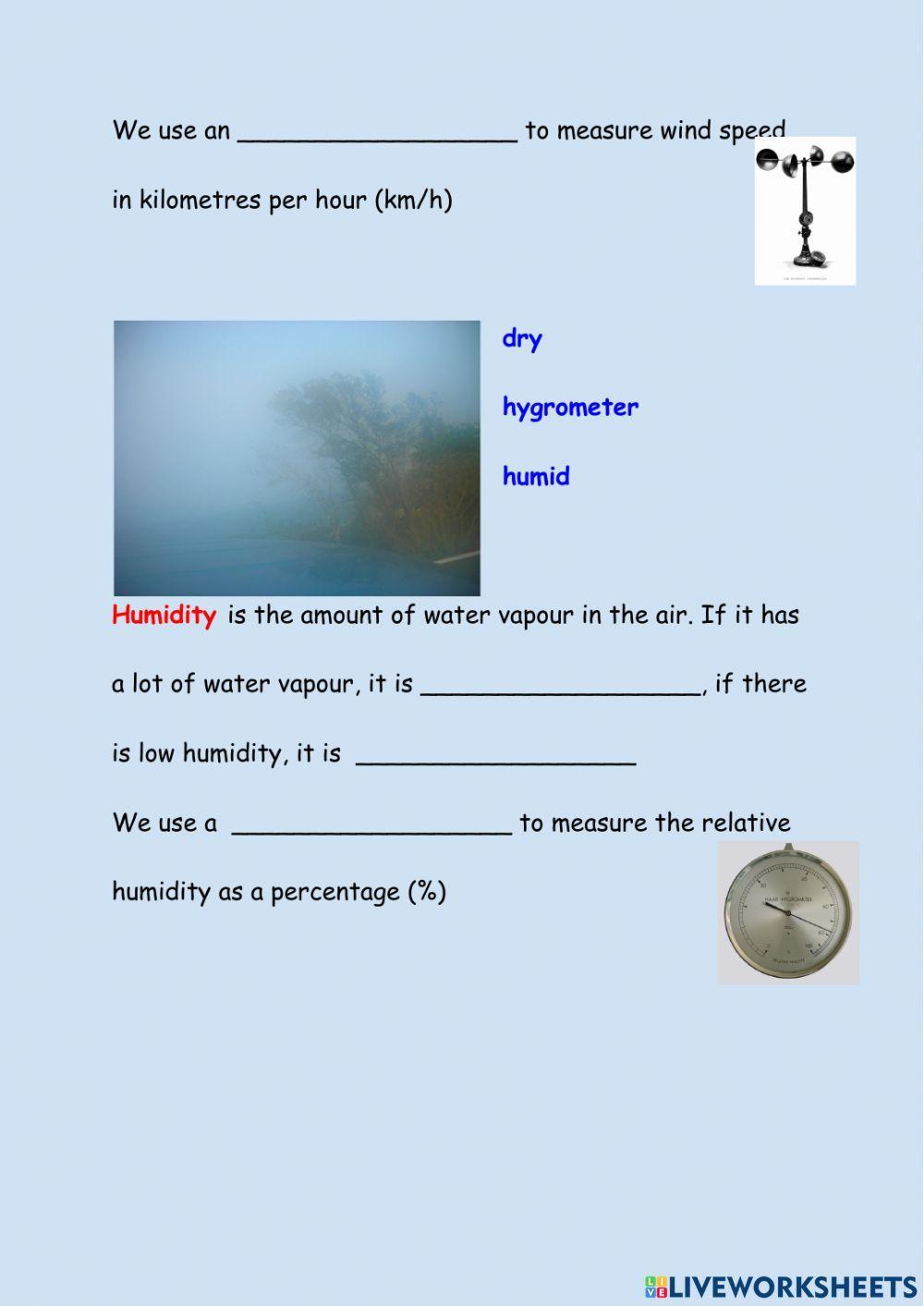 Weather elements | Free Interactive Worksheets | 1877648