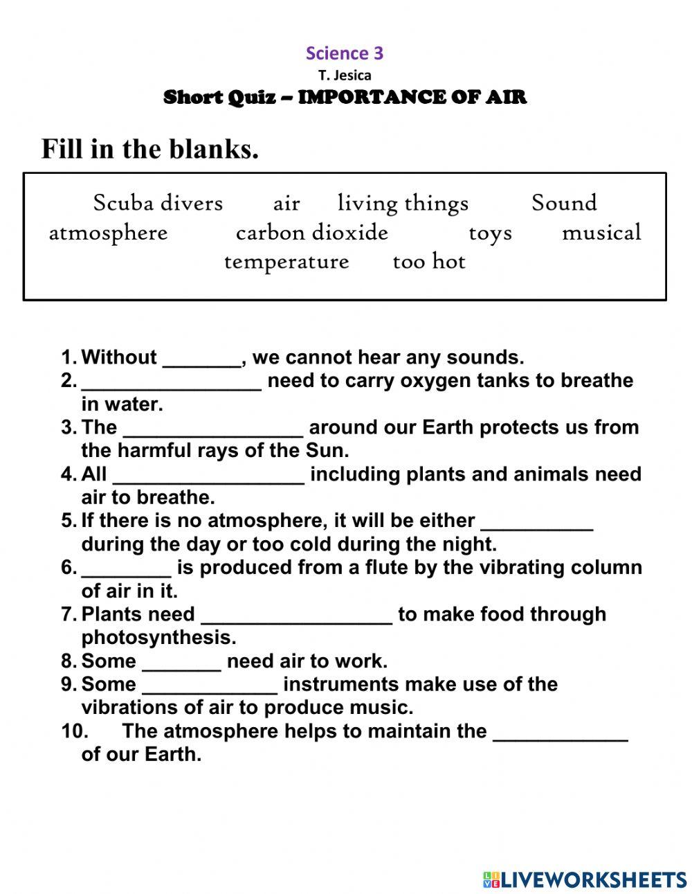 Short Quiz 1878602 | TeacherJesicaOrtiz | LiveWorksheets