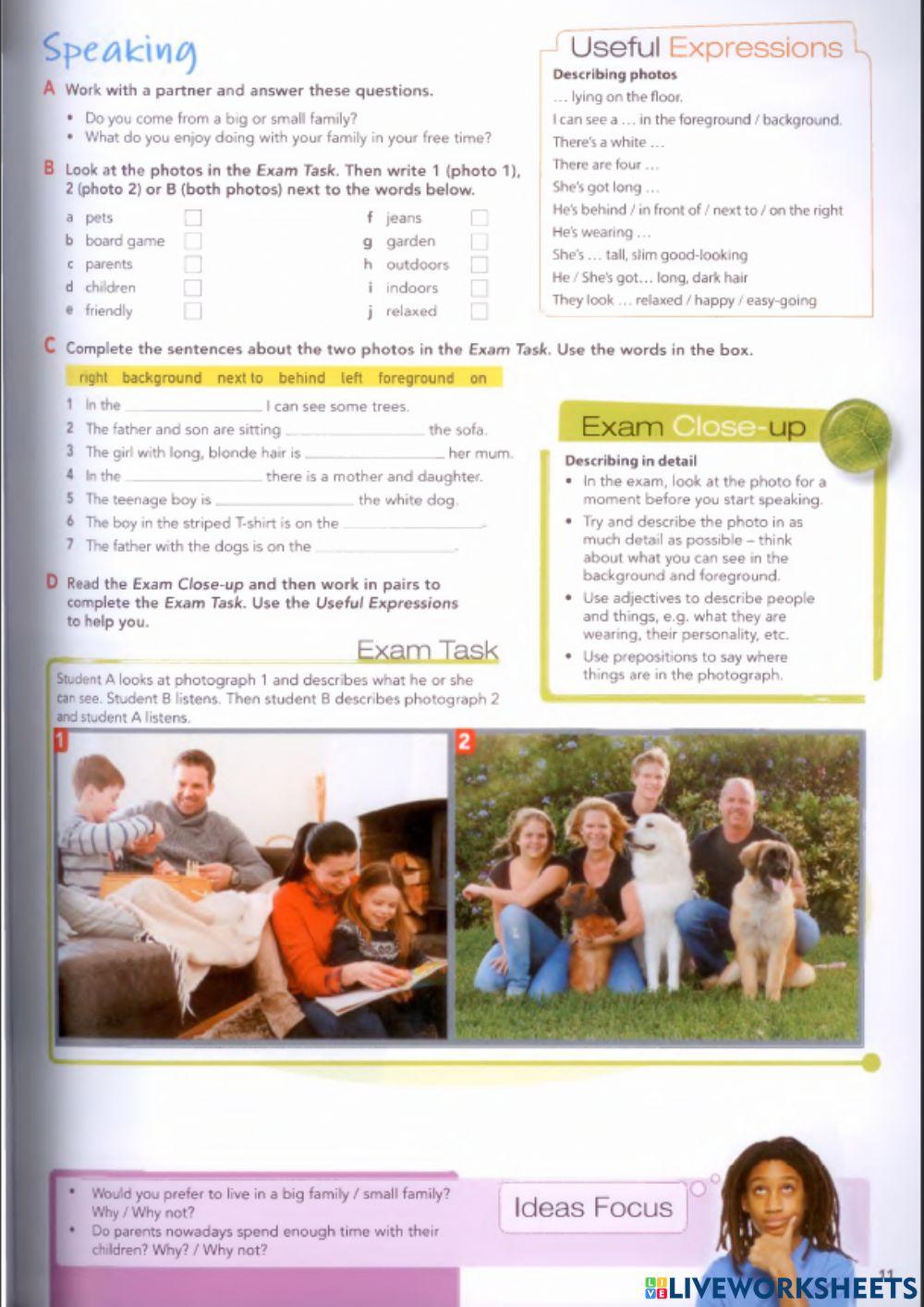 UNIT 1 CLOSE UP: SPEAKING 5301545 | jubacca3 | Live