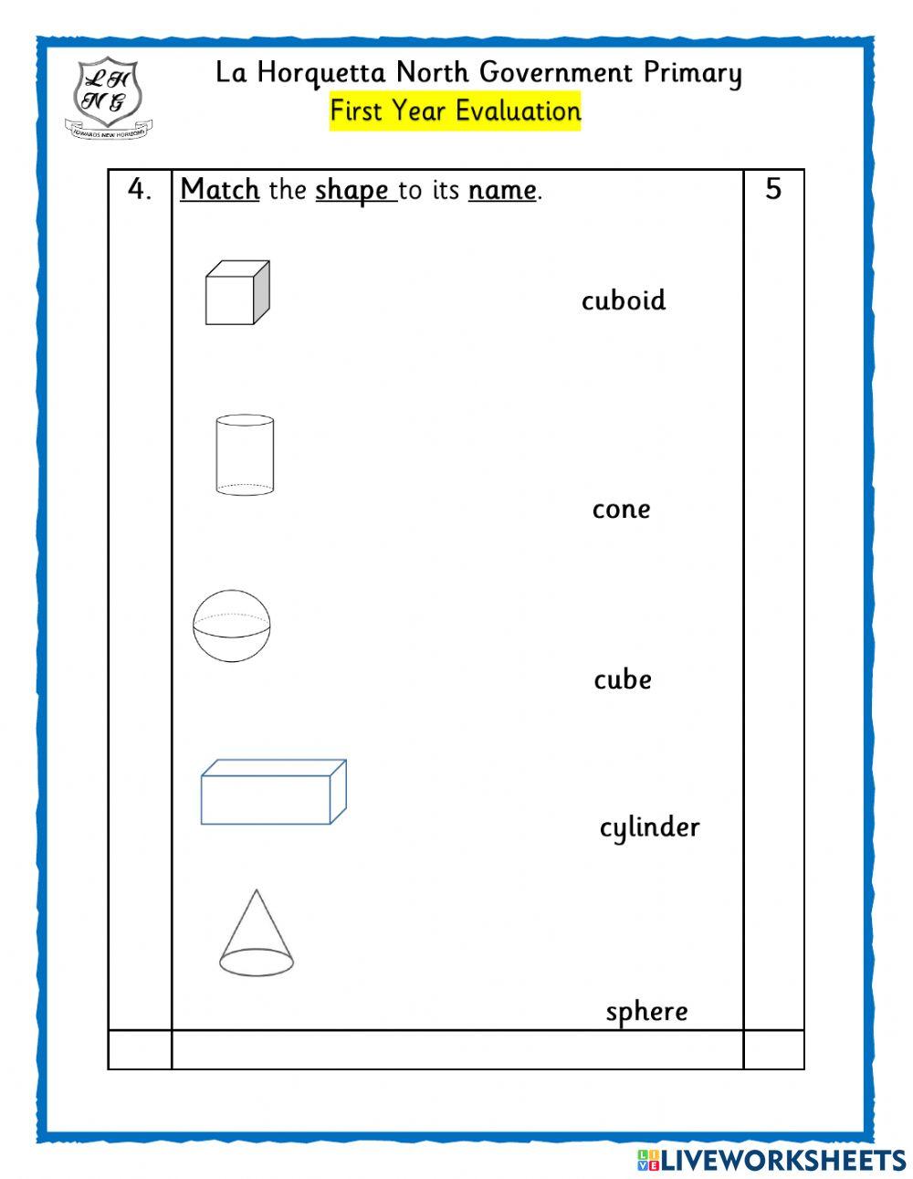 Mathematics Evaluation 3 online exercise for | Live Worksheets