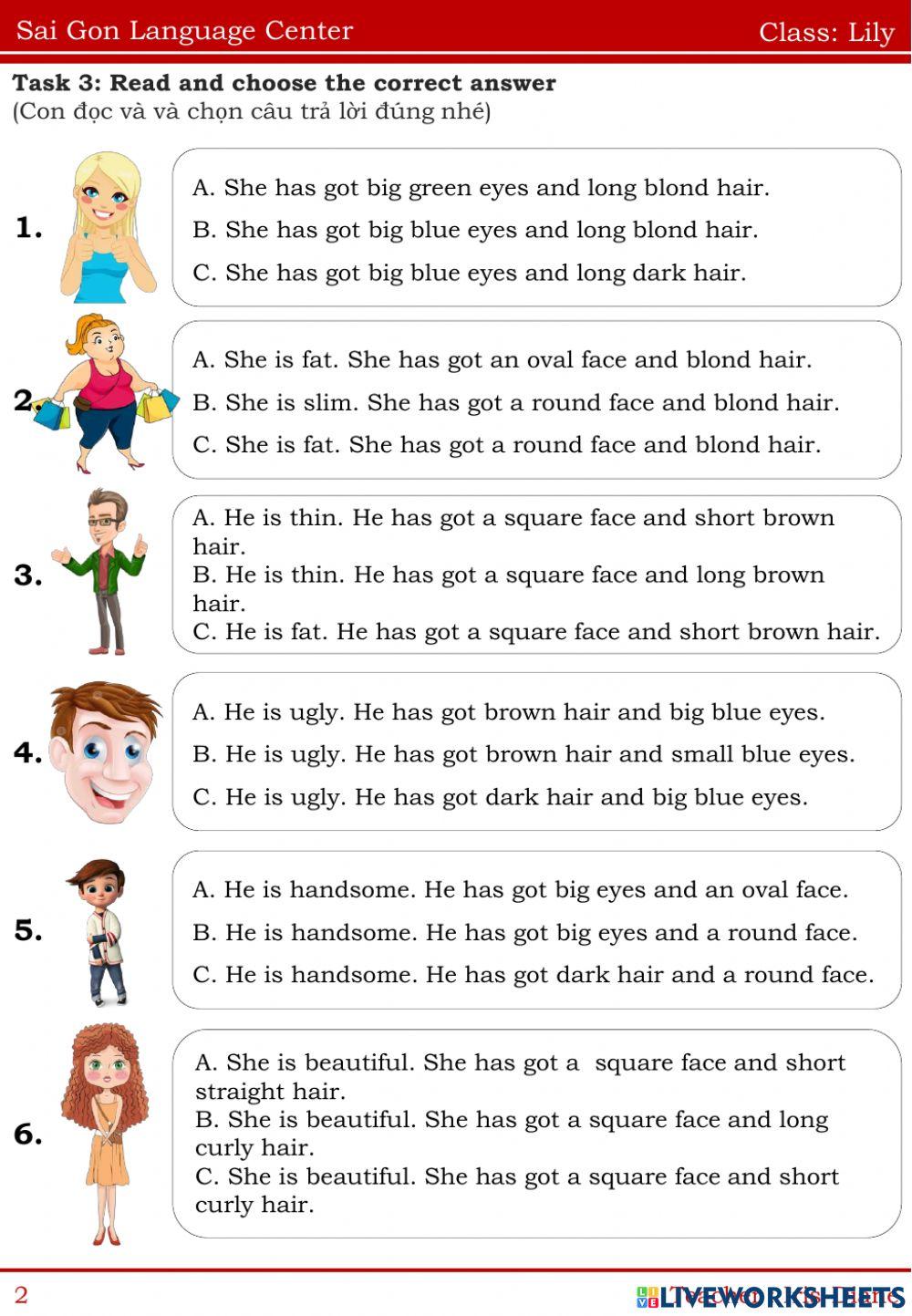 Homework-class Lily Feb 17th worksheet | Live Worksheets