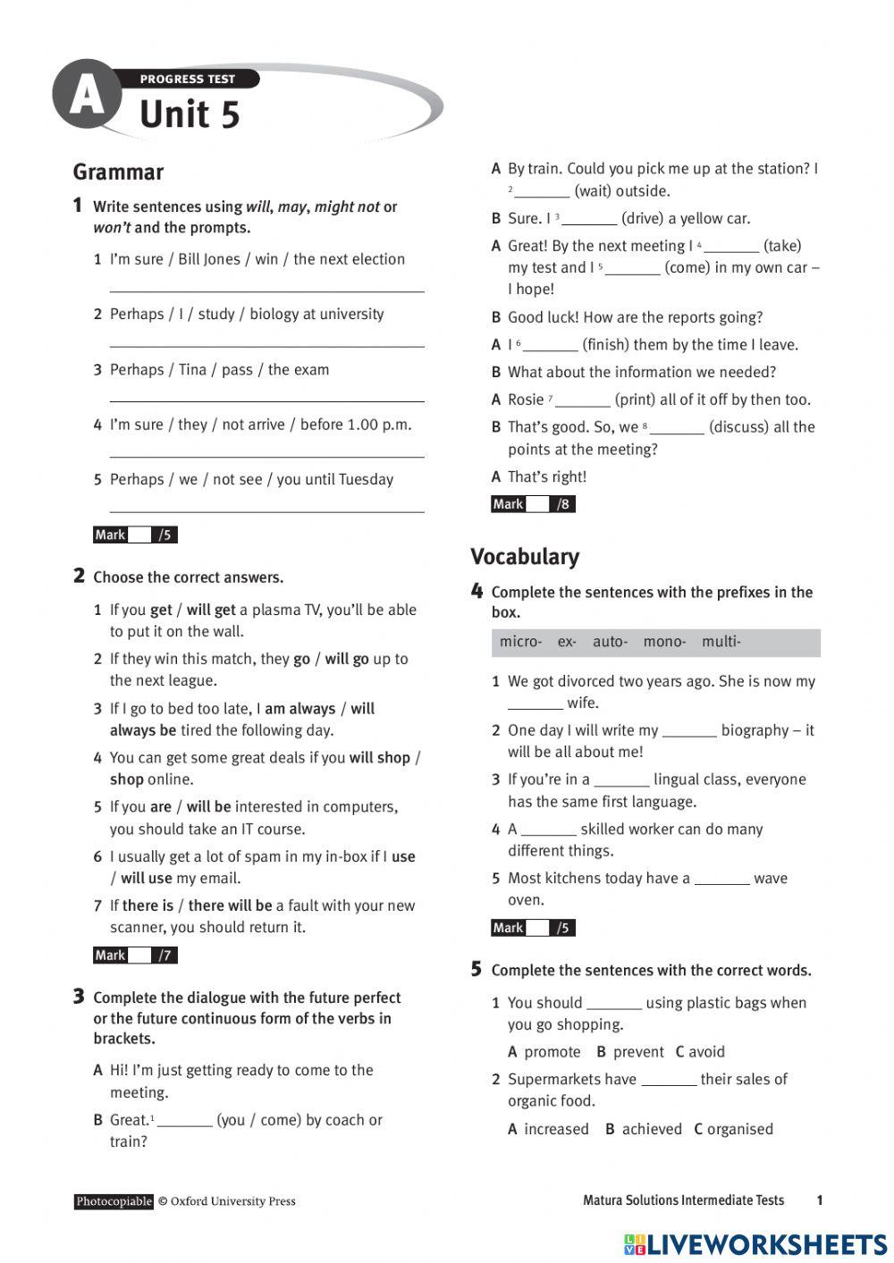 solution interm… | Free Interactive Worksheets | 1882269