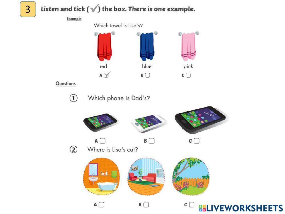 Home interactive worksheet for 3 | Live Worksheets
