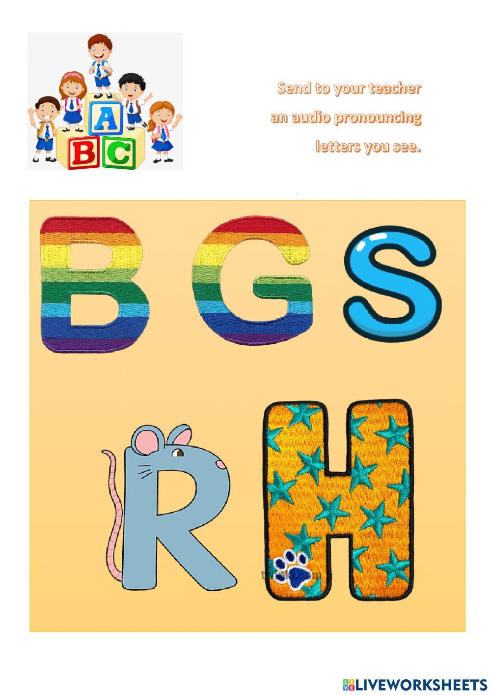 Abc online exercise for First grade | Live Worksheets