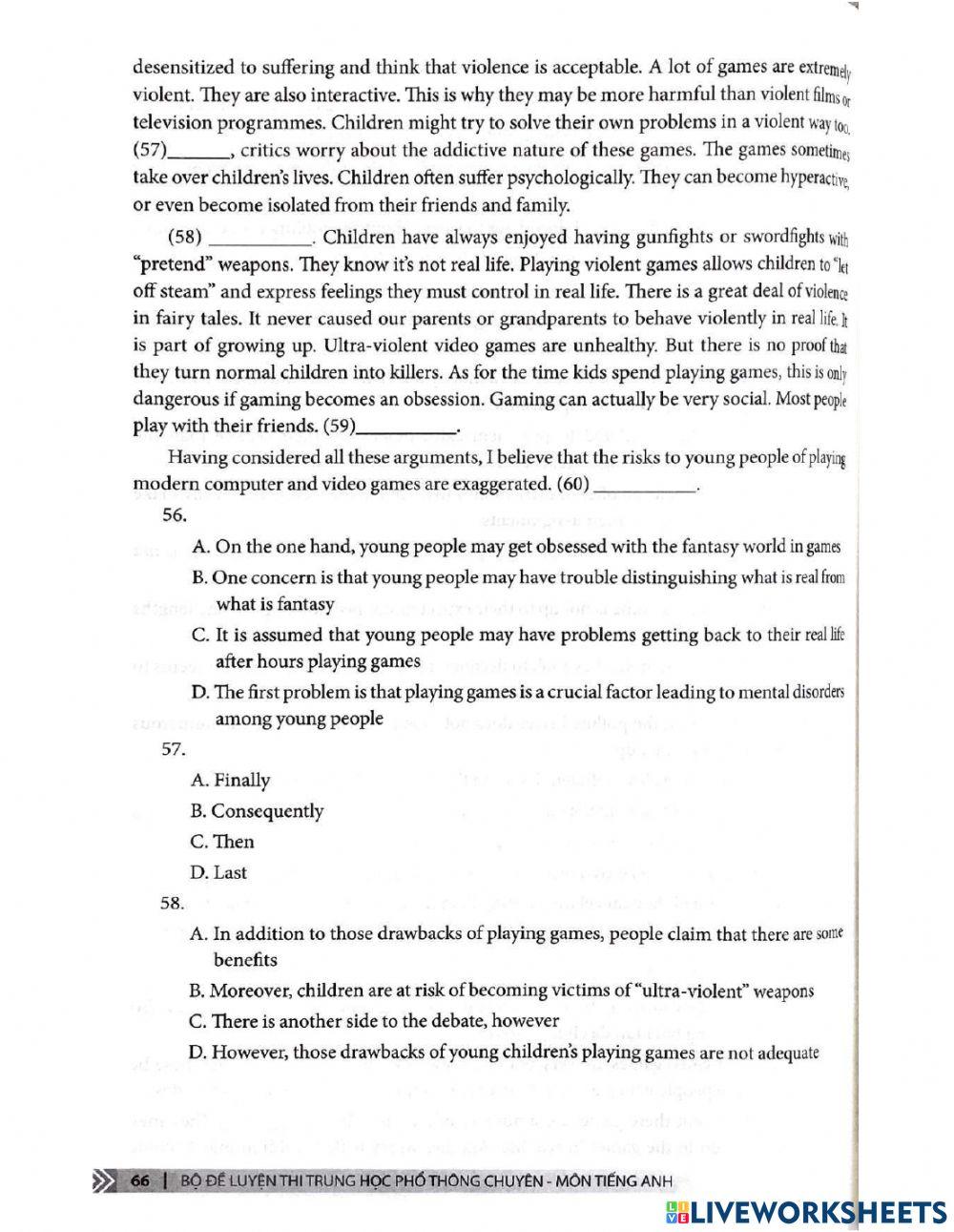 (CNN) Mock test 01 (P2) worksheet | Live Worksheets
