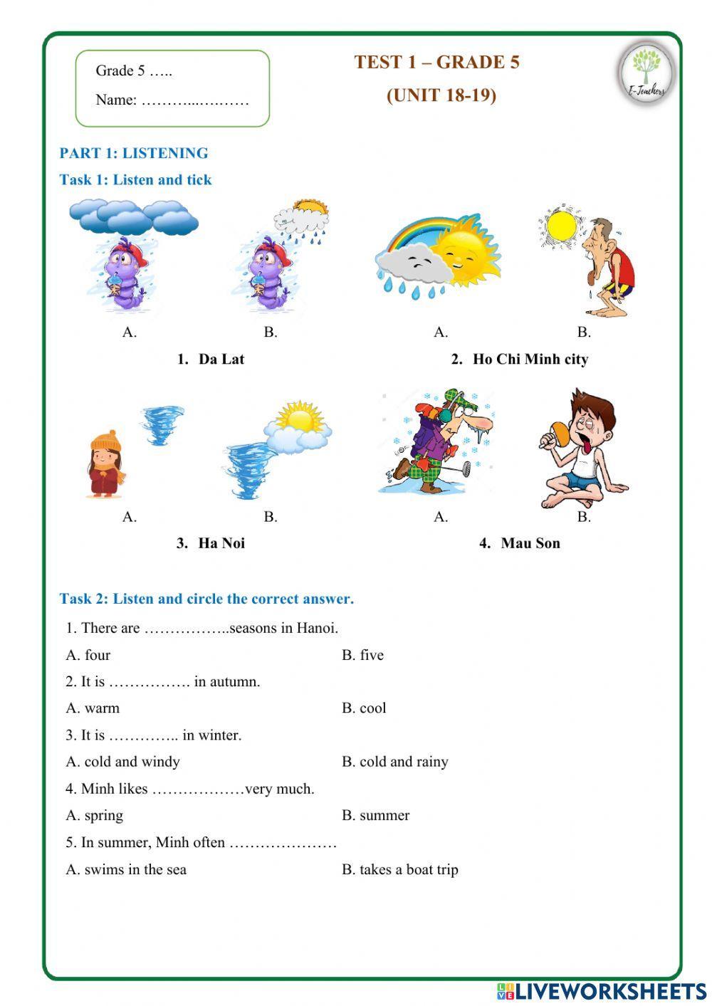 Review unit 18 &19 worksheet | Live Worksheets