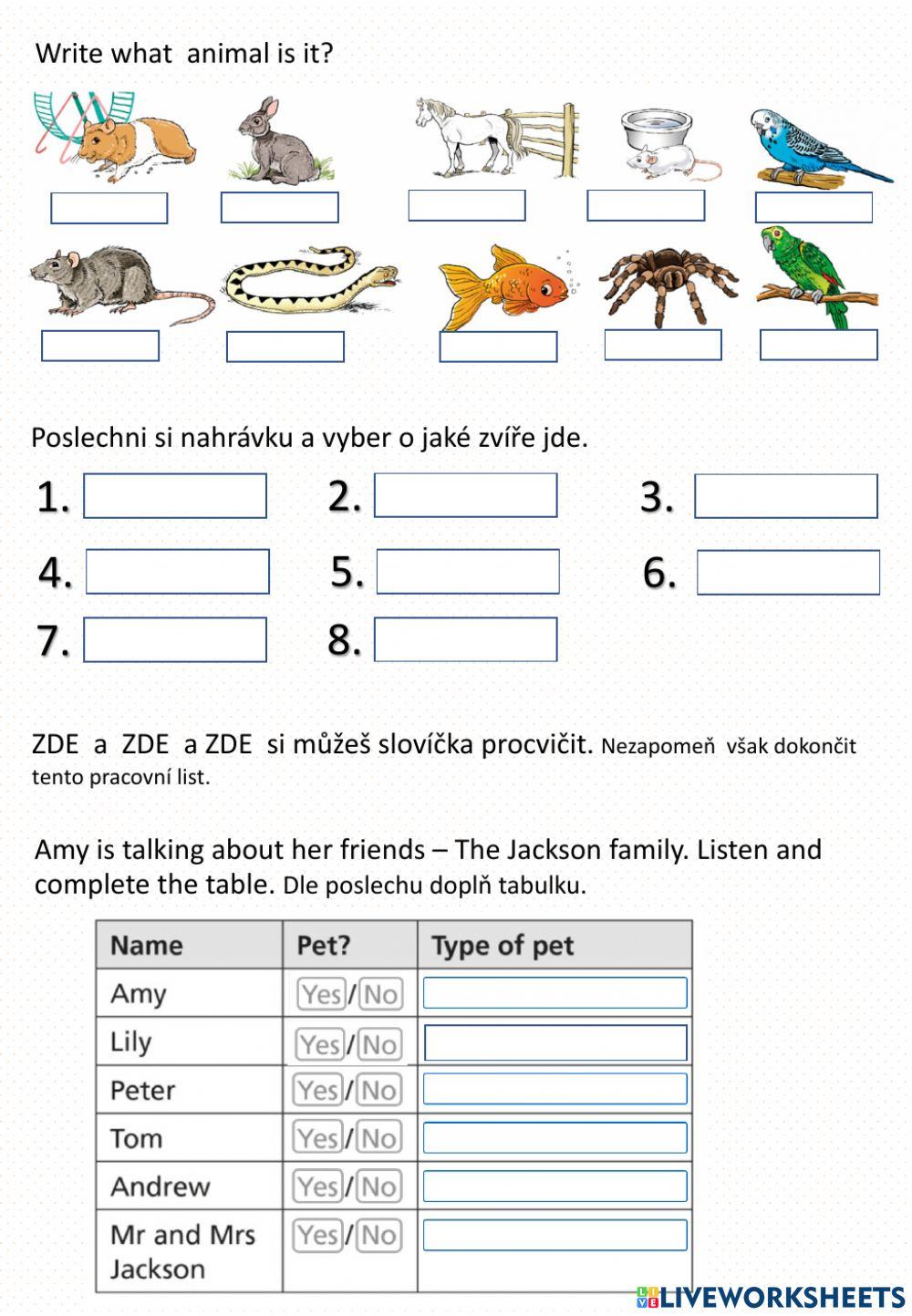 Project 1 3C worksheet | Live Worksheets