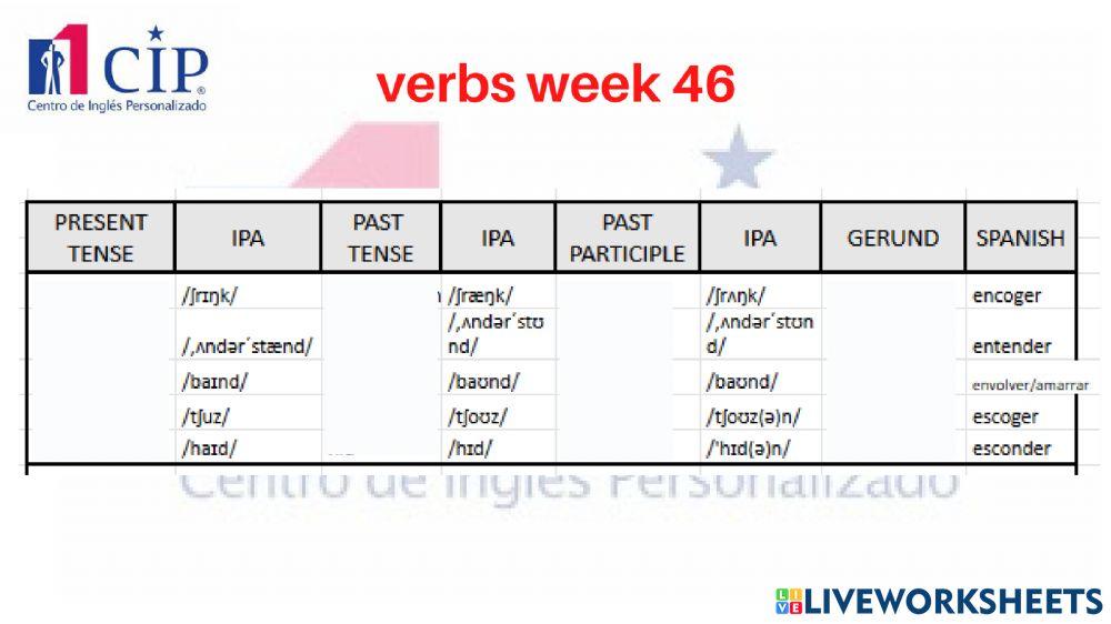 K vocabulary week 46 worksheet | Live Worksheets