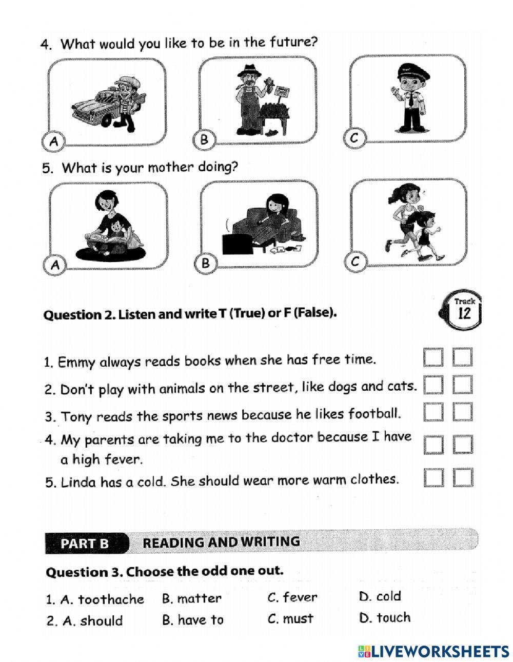 TA5 - Review 3 - 4 worksheet | Live Worksheets
