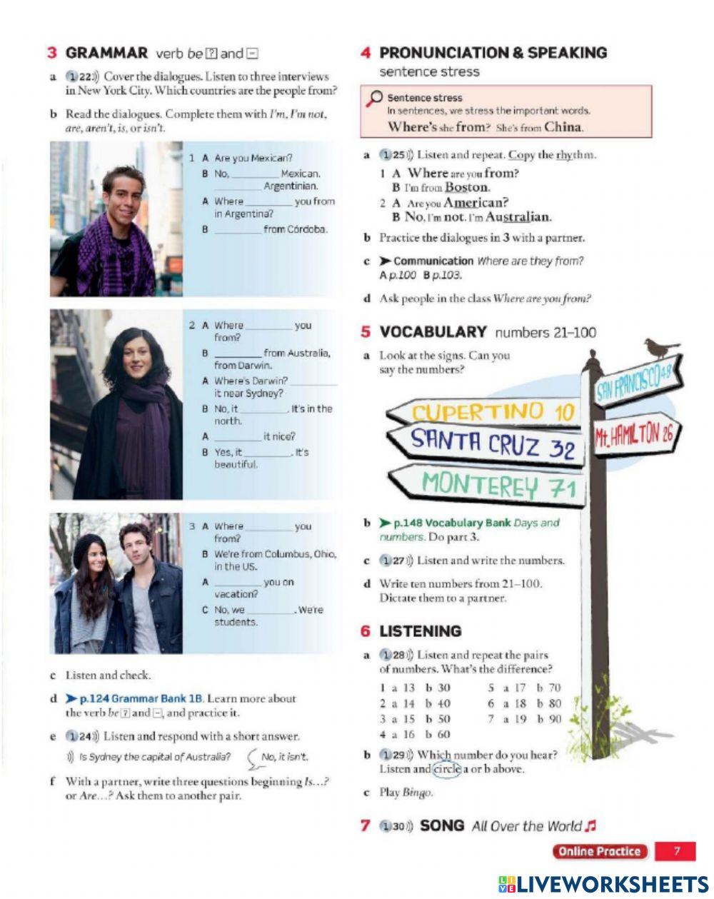 1B online exercise for | Live Worksheets